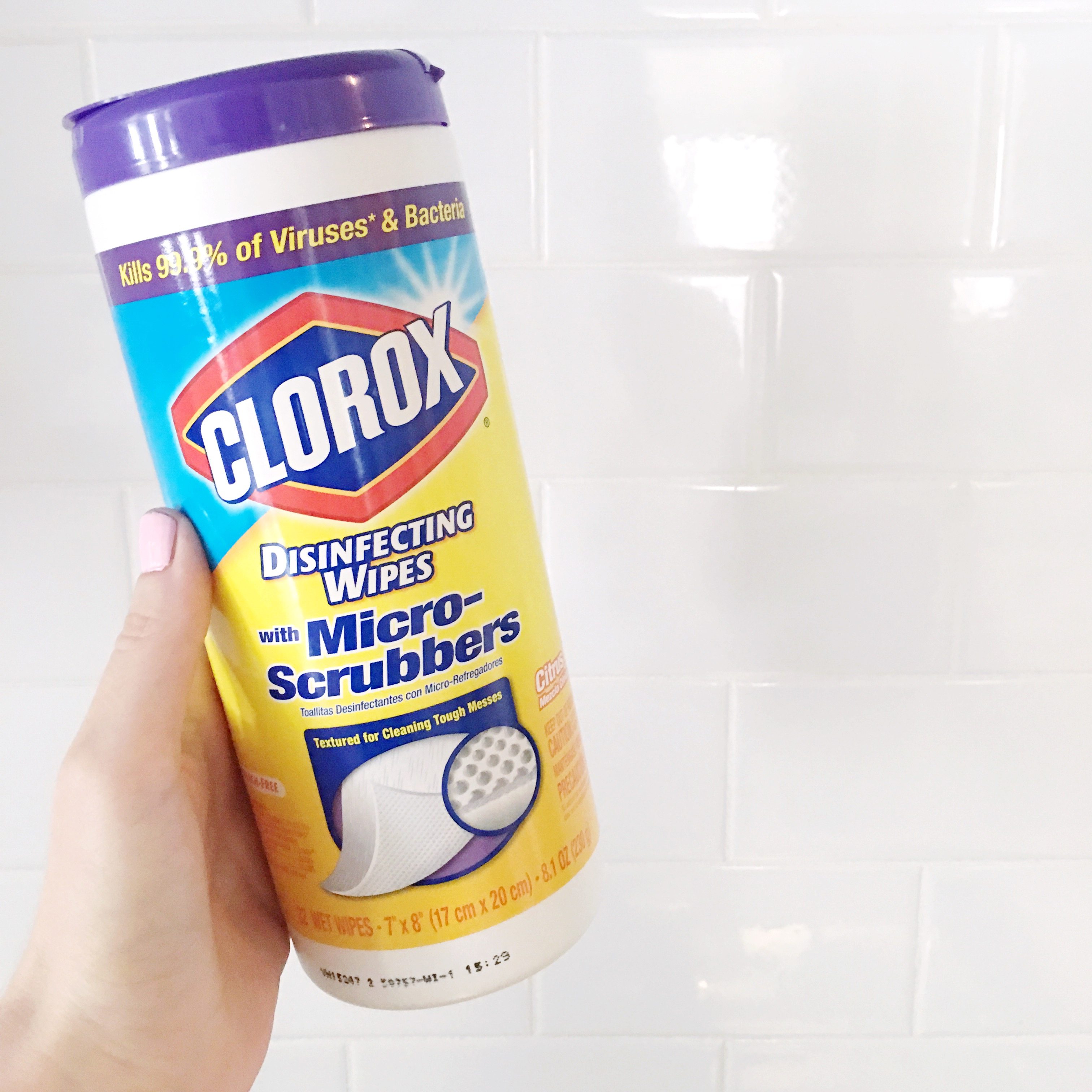 Cleaning House with Clorox® Disinfecting Wipes with Micro-Scrubbers ...