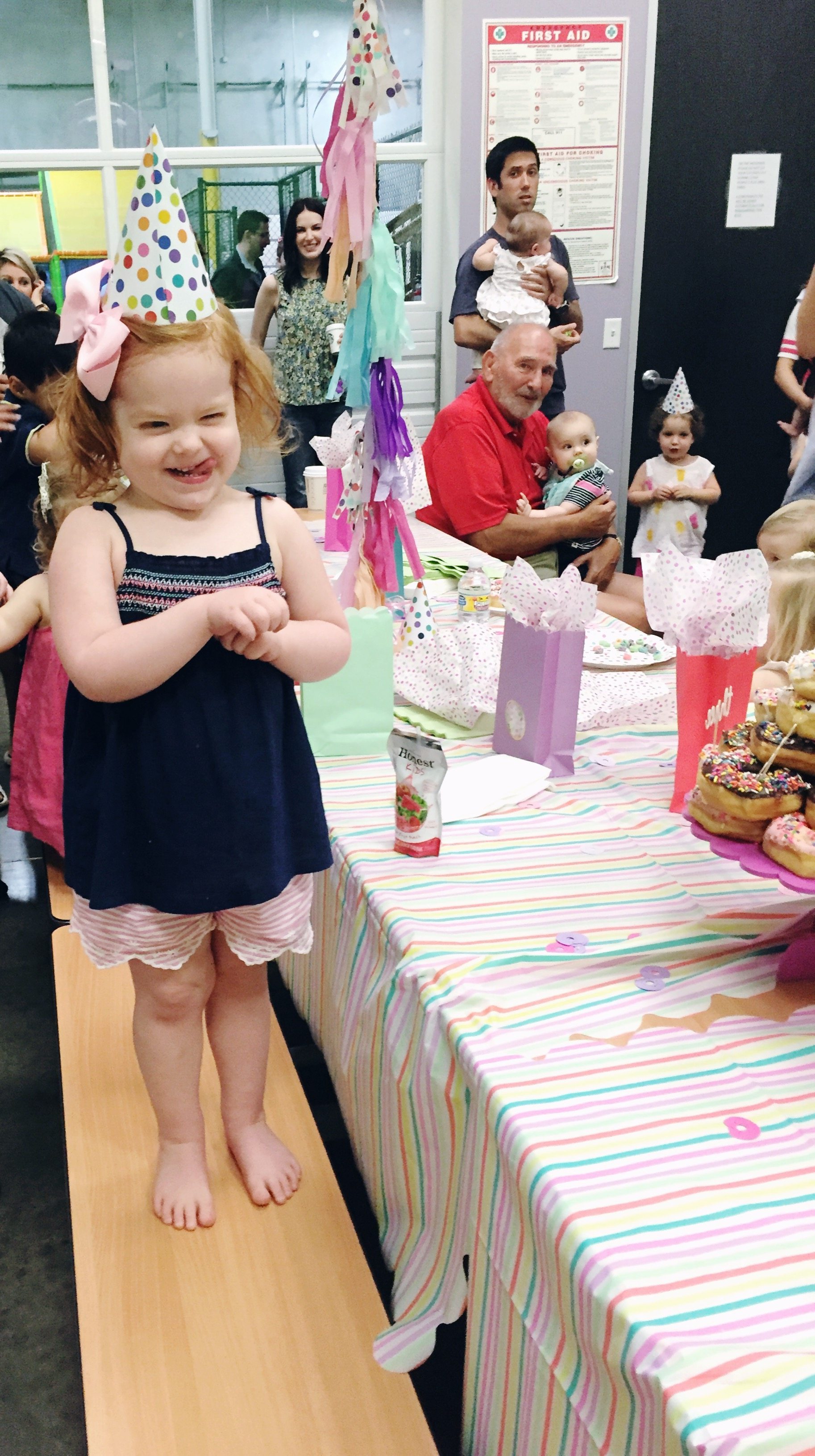 Harper's THIRD Birthday Party- Donuts & Breakfast Theme! - Veronika's ...
