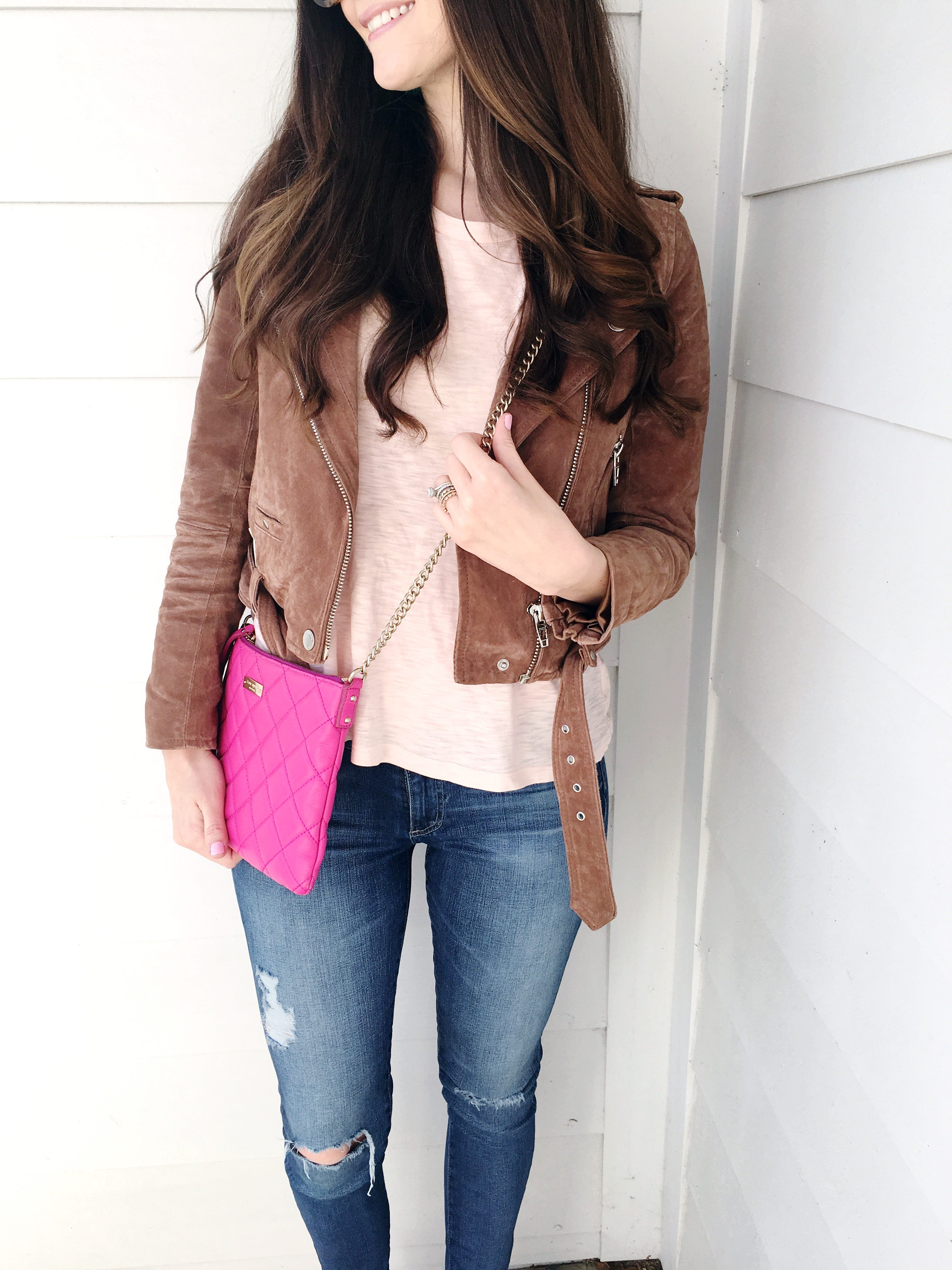 Blush Pink Ruffle Sleeve Tee - Veronika's Blushing