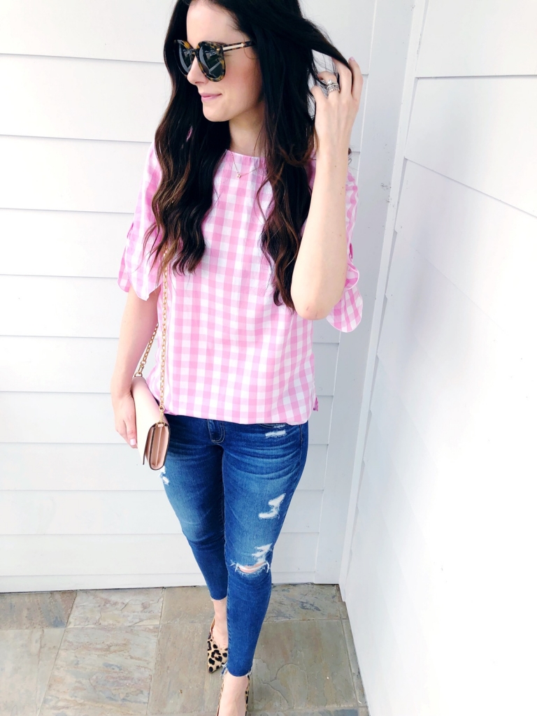 Pink Gingham Top - Veronika's Blushing
