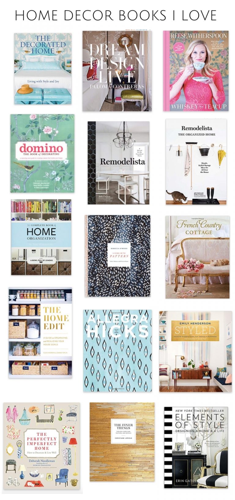 My Favorite Home Decor Books - Veronika's Blushing