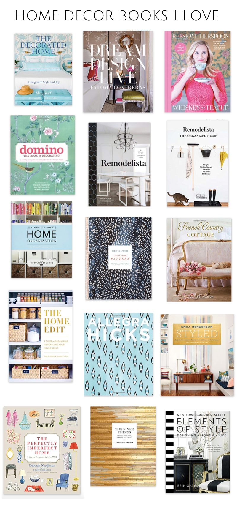 My Favorite Home Decor Books - Veronika's Blushing