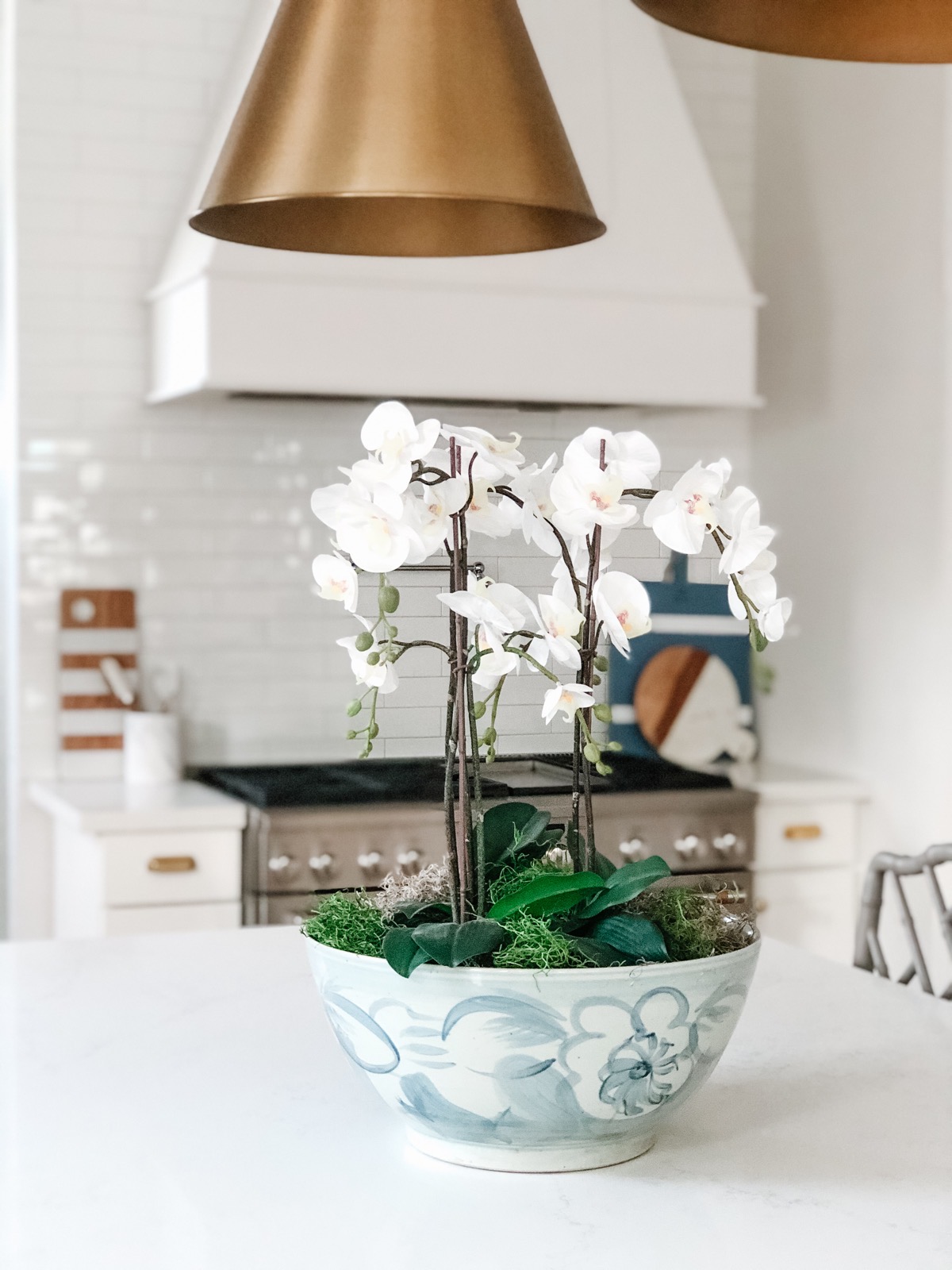 Faux orchid arrangements store